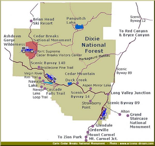 Cedar Breaks national monument ; incontournable de l'ouest américain