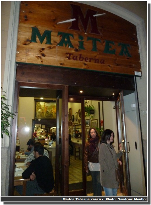 Maitea Taberna vasca: super bar à tapas basques à Barcelone